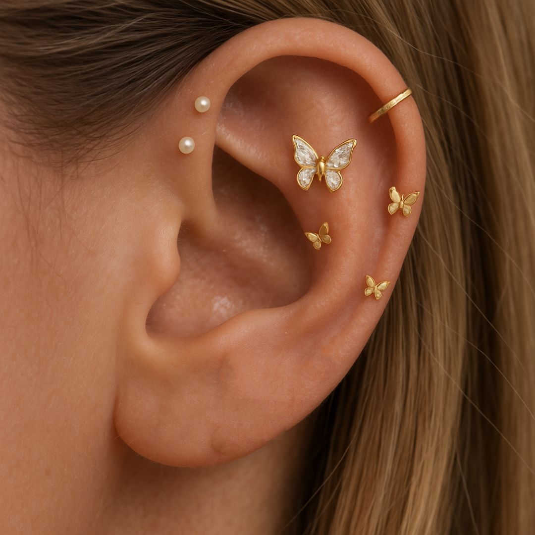 Upper Ear Piercings: Types, Pain, Healing and Earrings – EricaJewels