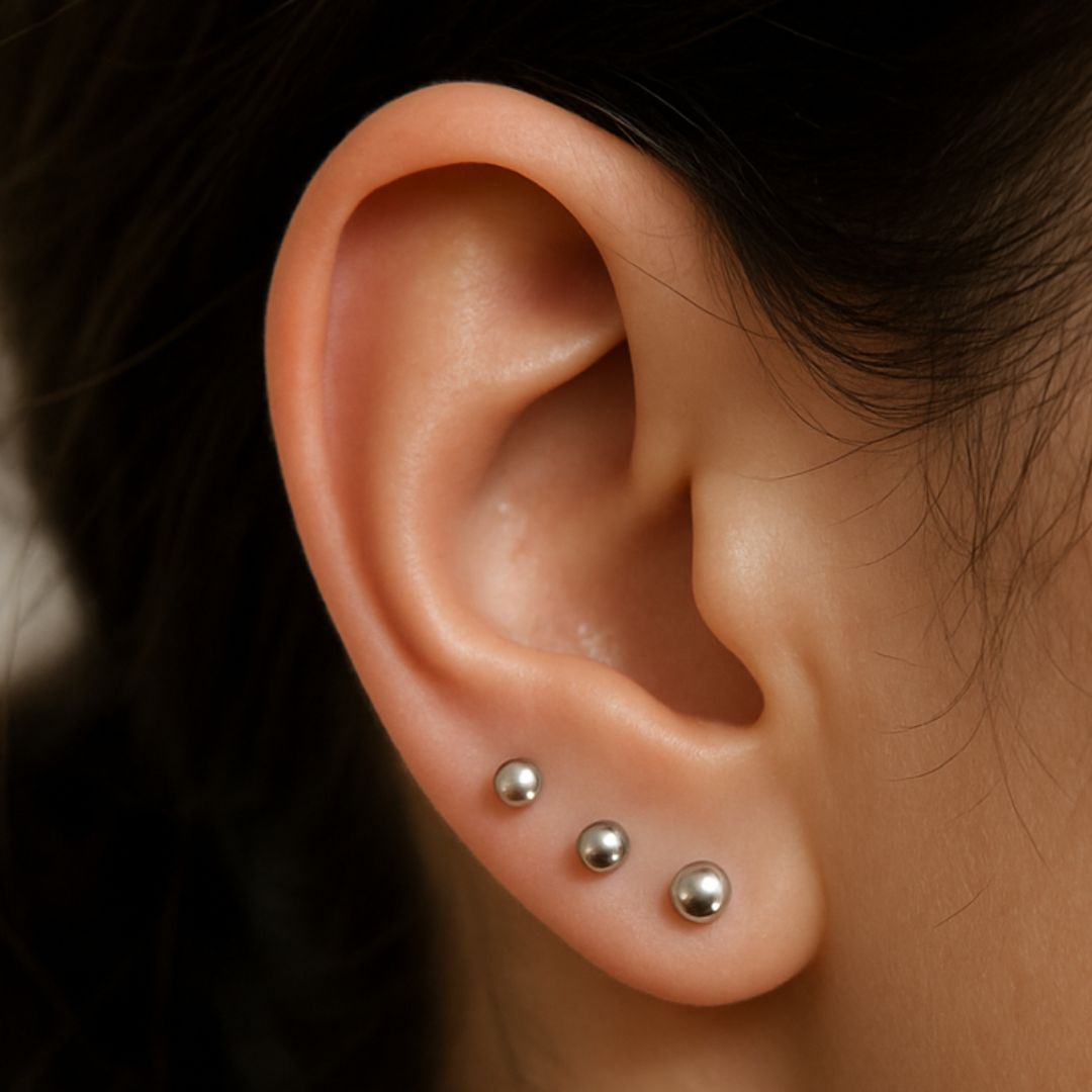 Triple Ear Piercing: Types, Cost & Earrings Guide – EricaJewels