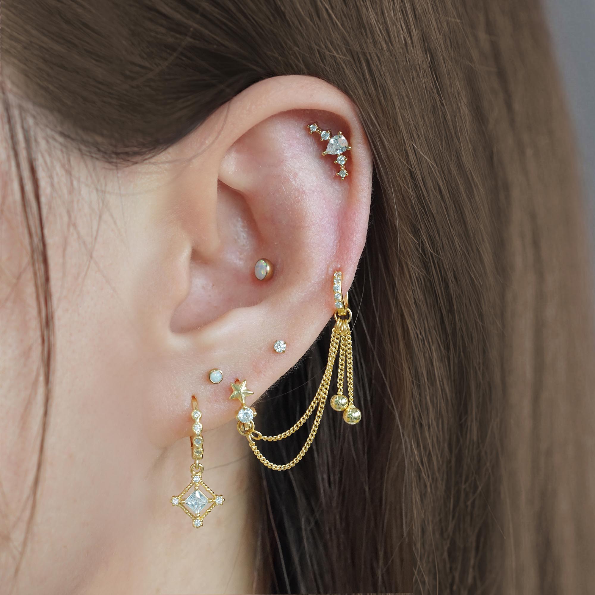 Tiny Ball Droplet Chain Charm - Erica Jewels – EricaJewels