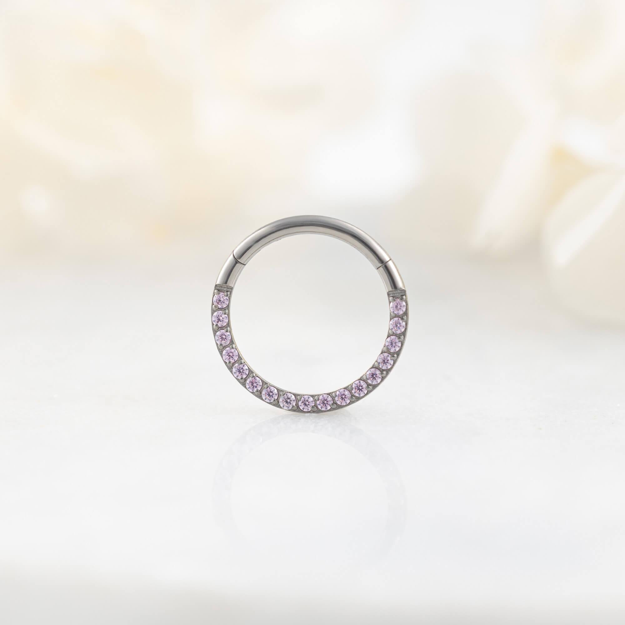 8MM and 10MM Amethyst Purple Daith Hoop - Erica Jewels – EricaJewels