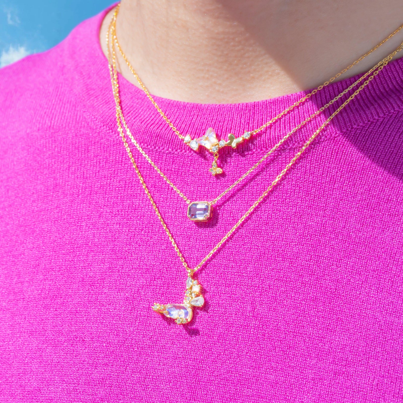 Aurora Butterfly Pendant Necklace - Erica Jewels – EricaJewels