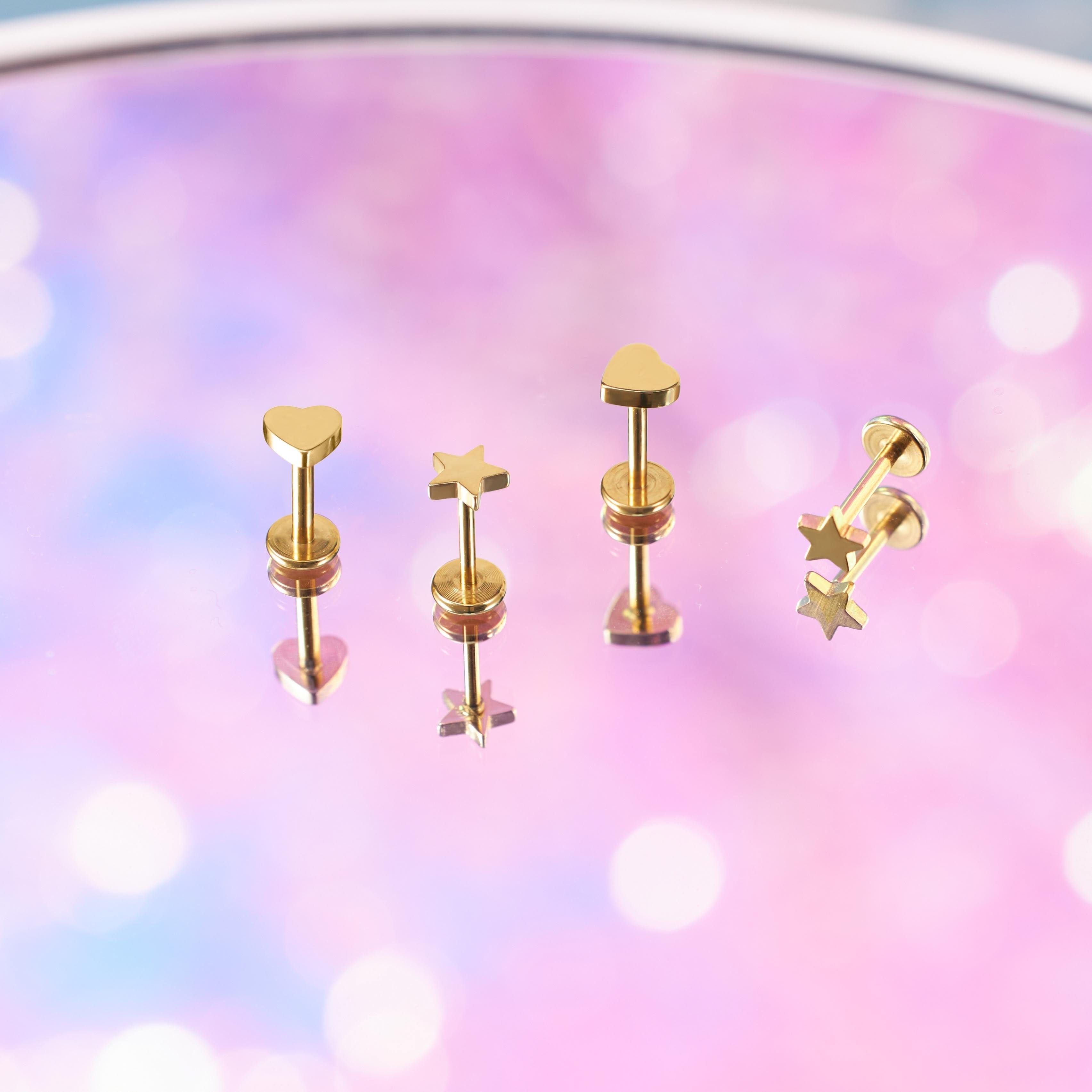 Mini Star Flat Back Earrings – EricaJewels