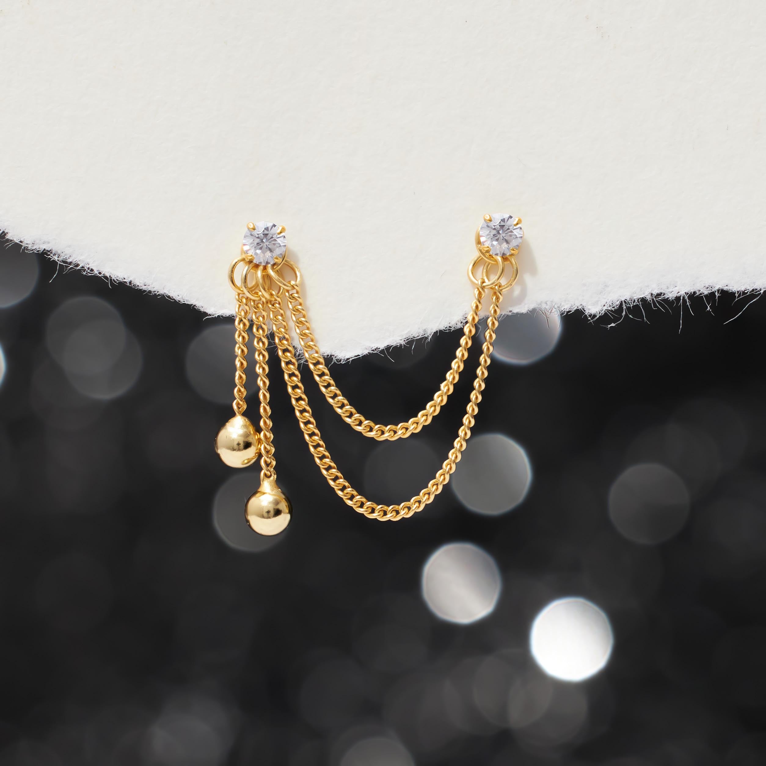 Tiny Ball Droplet Chain Charm - Erica Jewels – EricaJewels